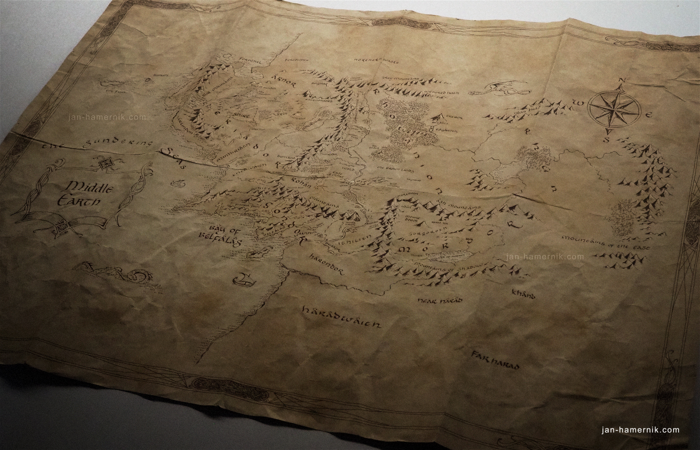 The Hobbit Map Of Bilbos Journey LEGO SDCC COMIC CON THE HOBBIT BILBO