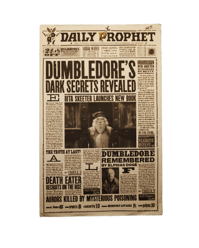 Harry Potter Death Eater Newspaper The Daily Prophet